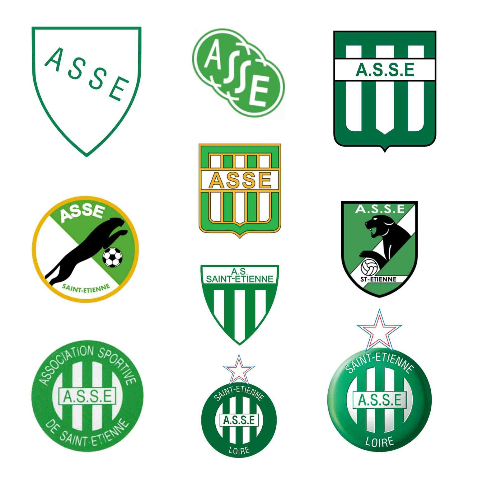 Logo ASSE : son histoire et son évolution depuis 1933 - Trincamp