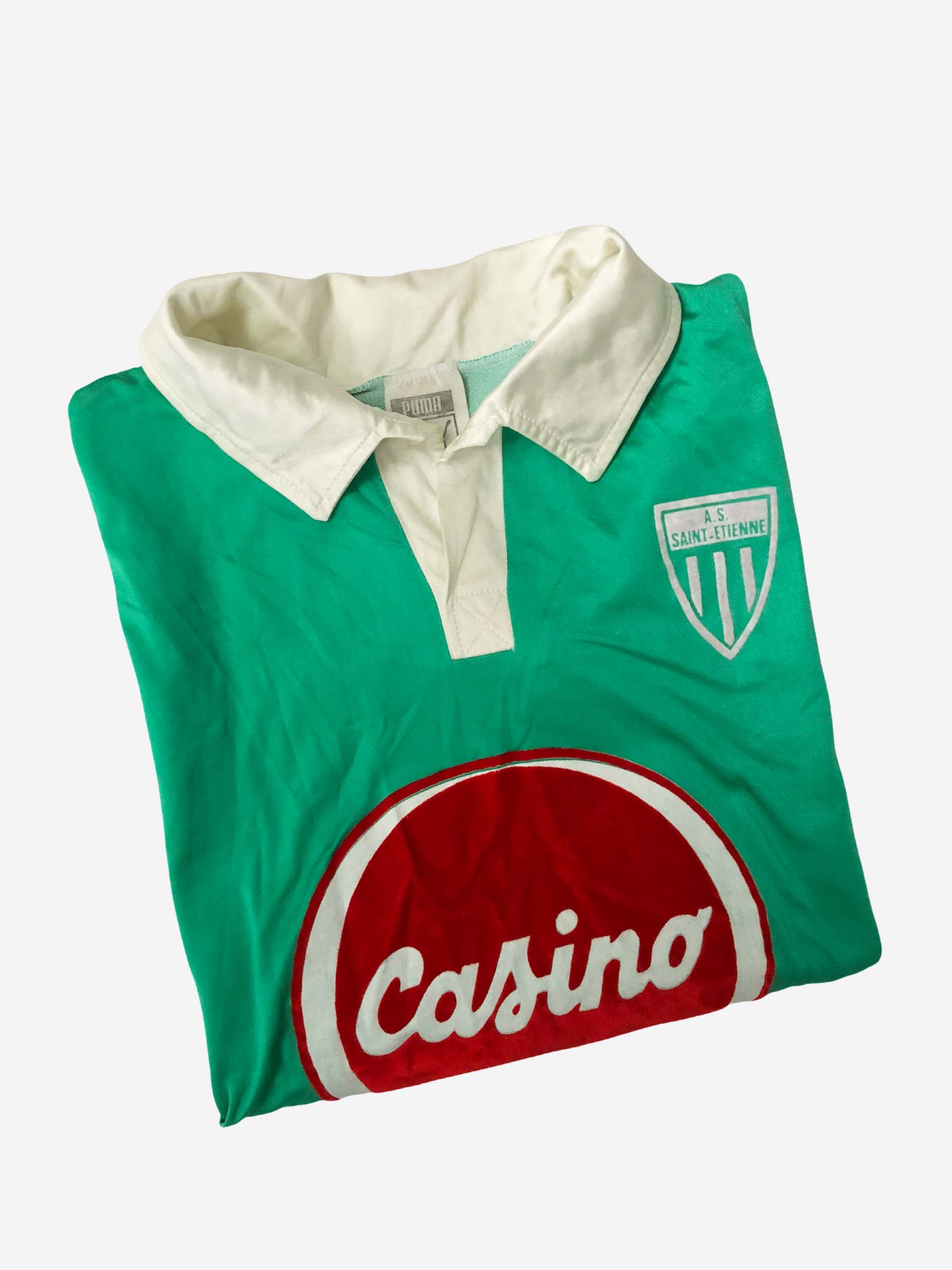 Maillot ASSE Puma porté par Etienne Mendy - Saison 1989-1990
