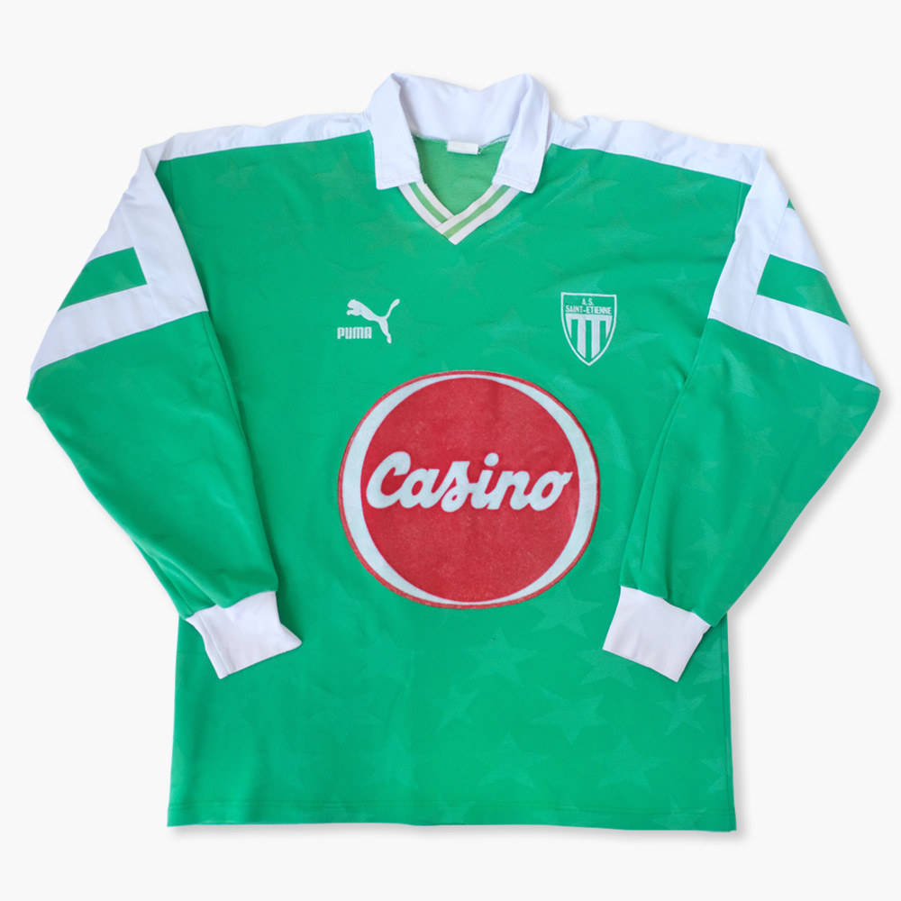 Maillot ASSE vintage Puma 1991-1992 - Taille L - Trincamp