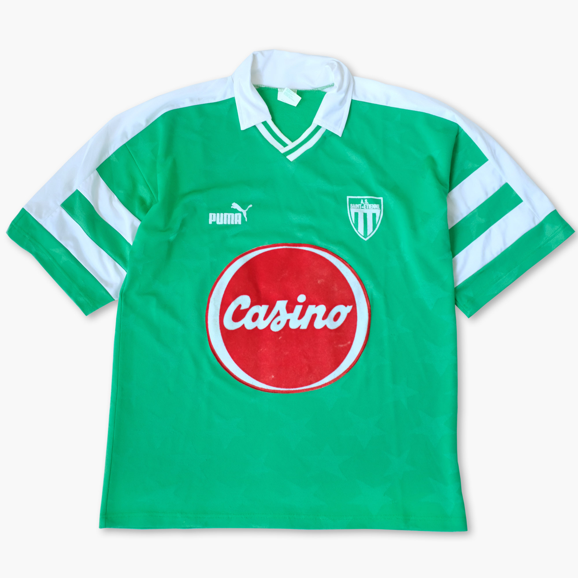 Maillot ASSE vintage Puma 1991-1992 - Taille L - Trincamp